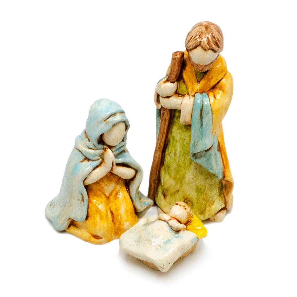 Classic Nativity Set By Gare Leaders In Ceramic Bisque And The Paint